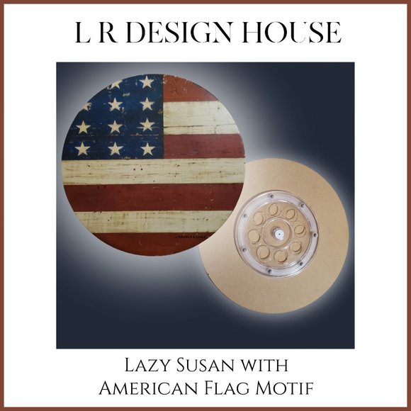 Accents | Lazy Susan With American Flag Motif | Poshmark